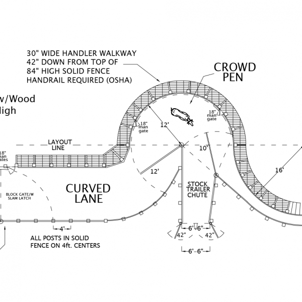 Cattle Pen Drawings | View Humane Cattle Pens and Corrals